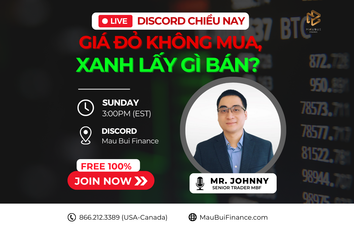 Live Discord chiều nay FREE 100% | Giá đỏ không mua, xanh lấy gì bán?